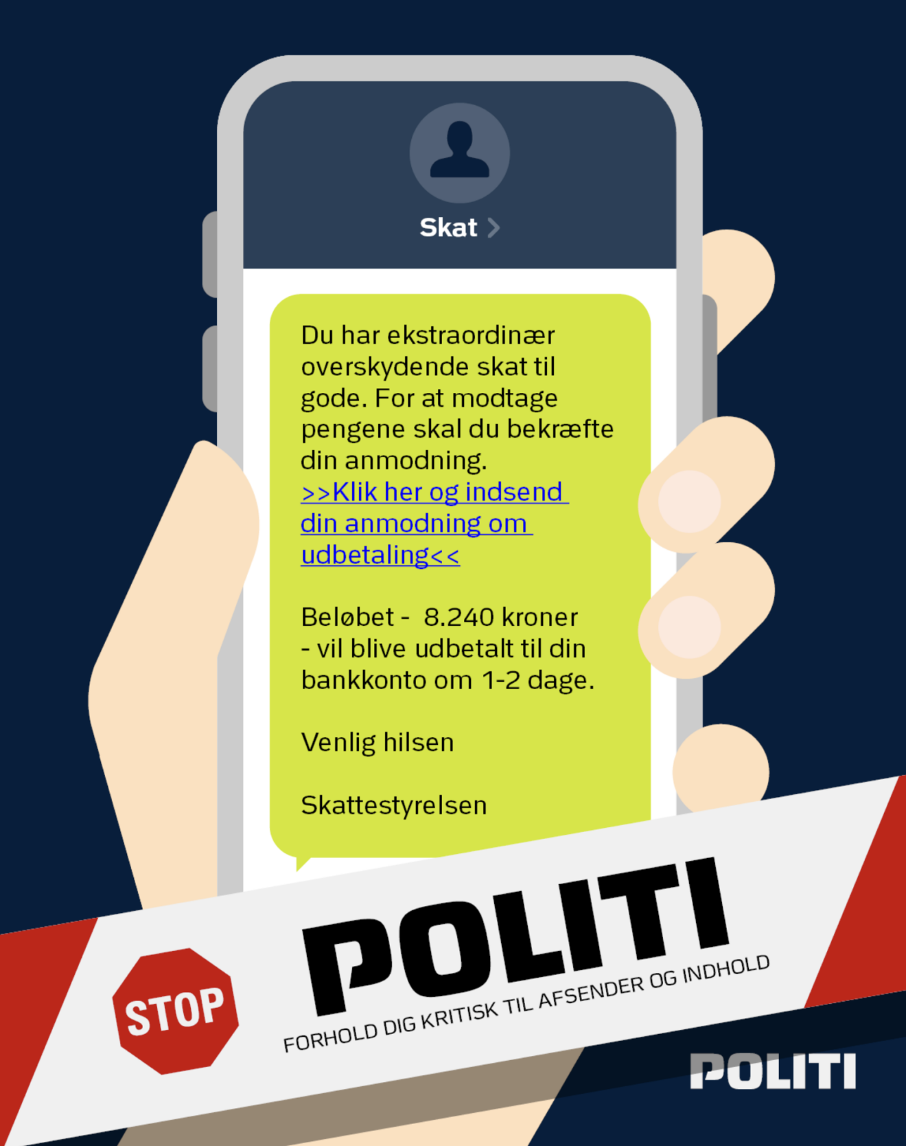 Politiet advarer mod svindel ved overskydende skat - MereMobil.dk