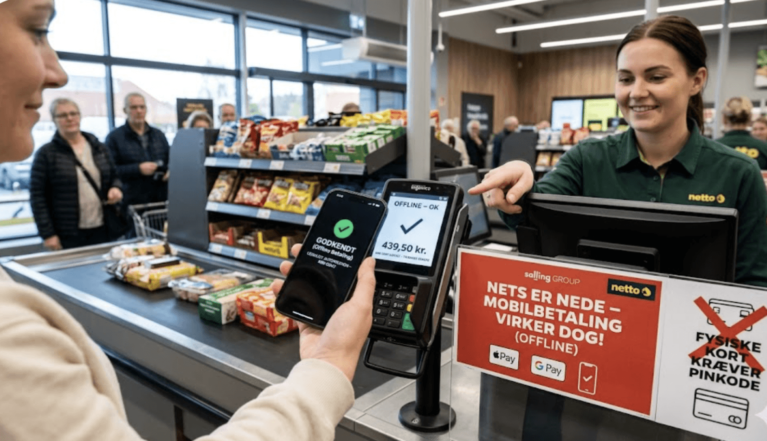 Nets-nedbrud: Nyt offline-system sikrede betalinger